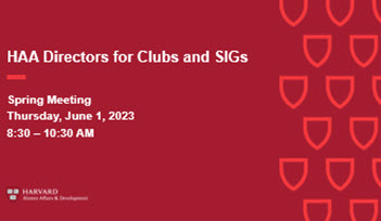 Harvard Clubs & SIGs Officers Lounge